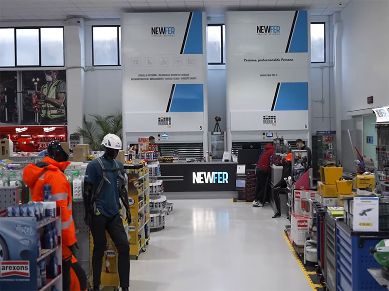 New Fer, the hardware store 4.0 thanks to Modula automatic warehouses ...