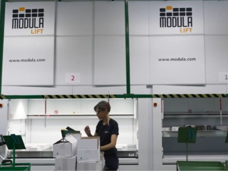 Modula warehouse management system for the chemical, pharmaceutical: Bios Line